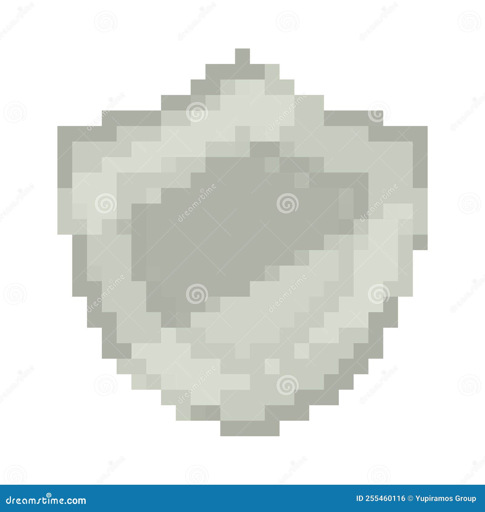 Shield pixel art stock vector. Illustration of object - 255460116