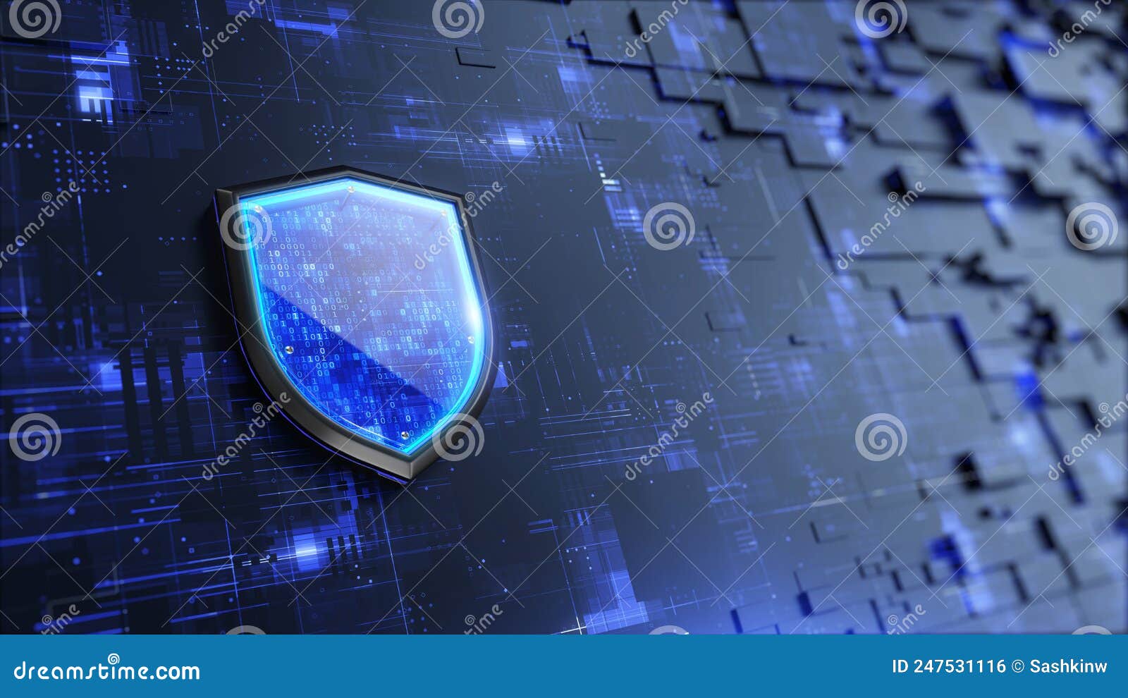 Shield. Protect and Security Concept Stock Illustration - Illustration ...