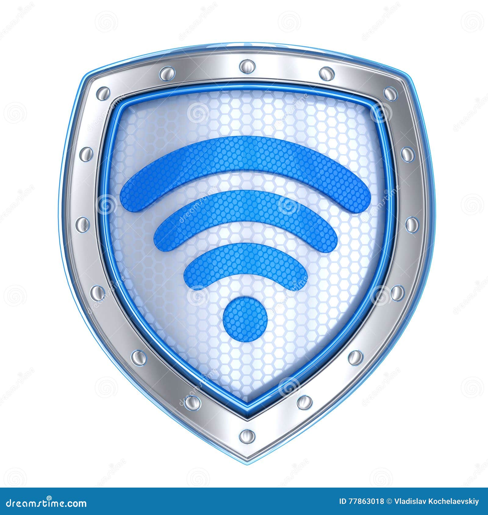 Shield, Protect Wi-fi Symbol Stock Illustration - Illustration of ...