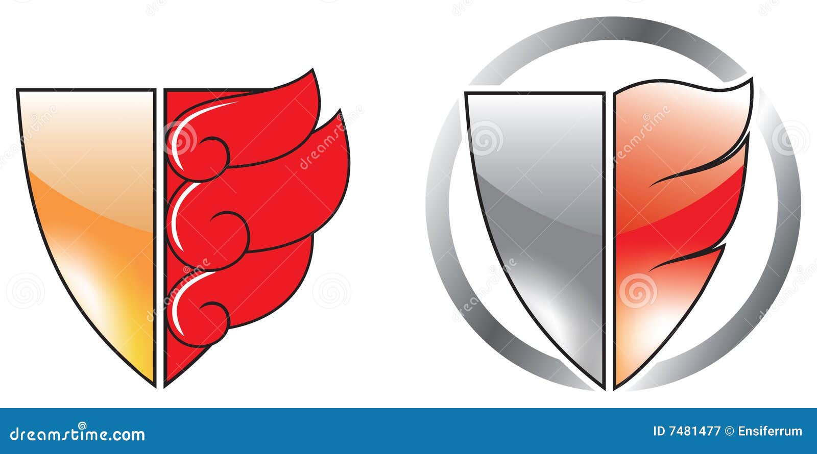 Shield Protecting Against Fire Stock Vector - Illustration of vector ...