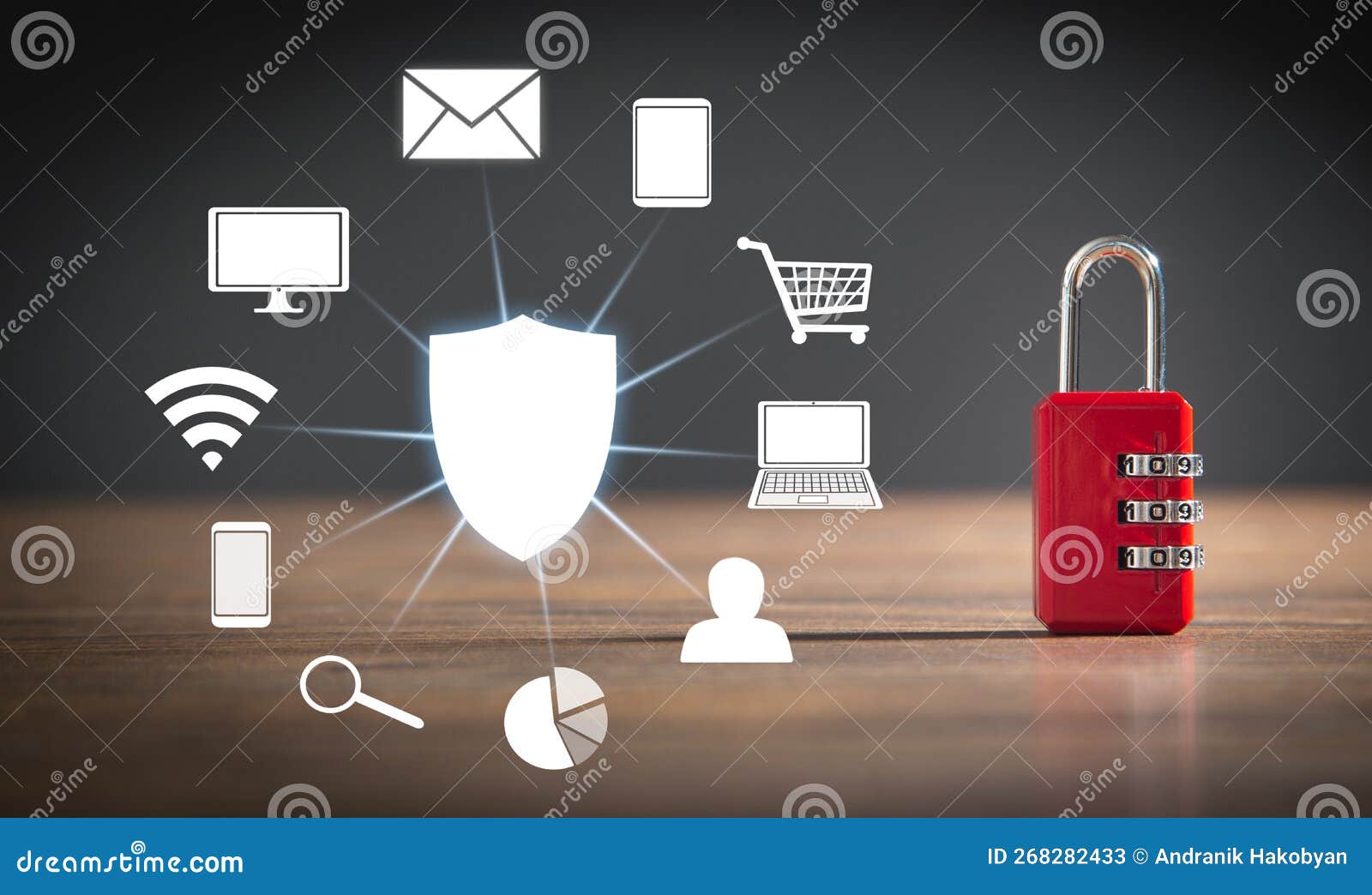 Shield Protection. Data Protection. Technology Stock Image - Image of ...