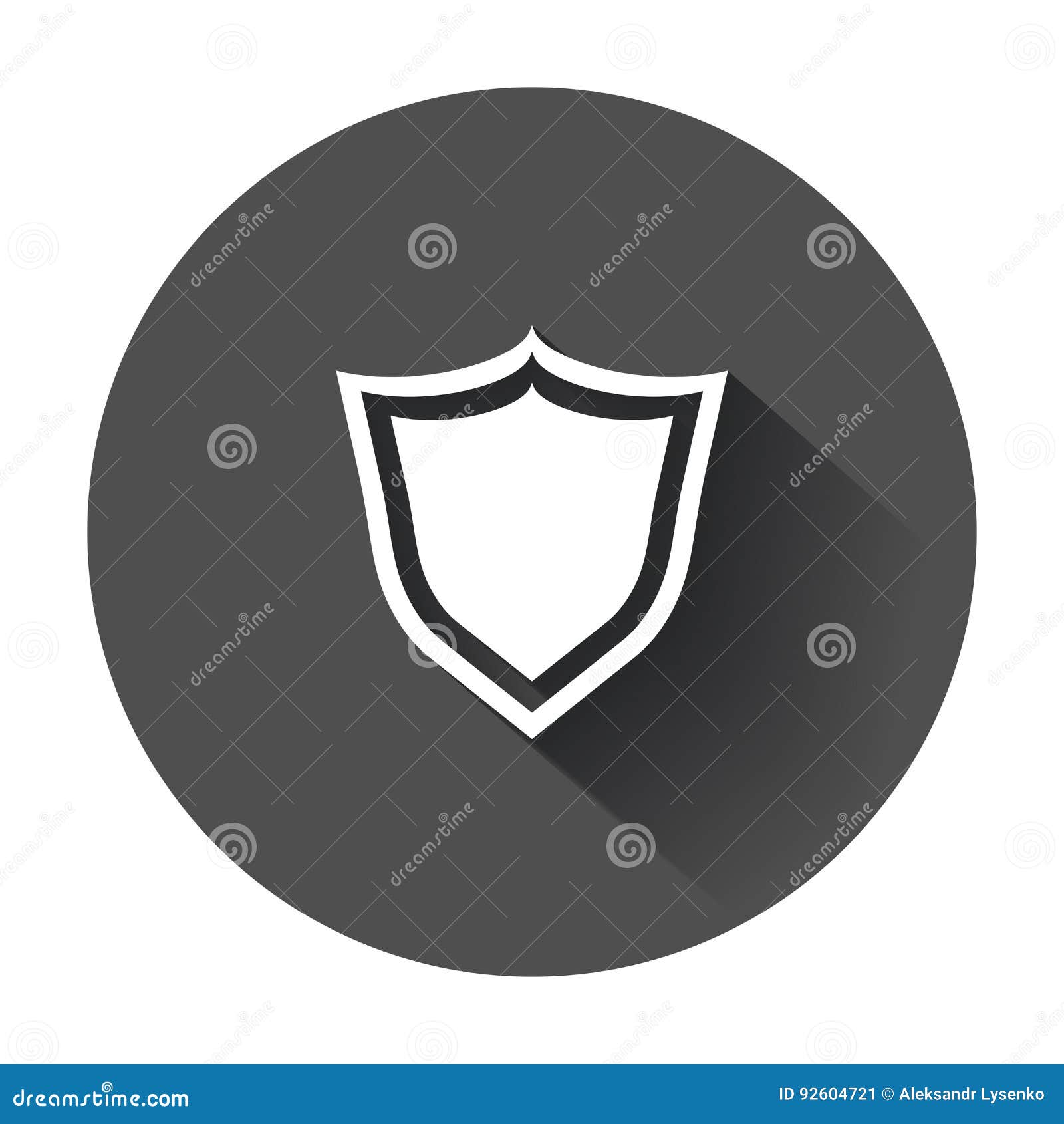 Shield protection icon. stock vector. Illustration of protect - 92604721