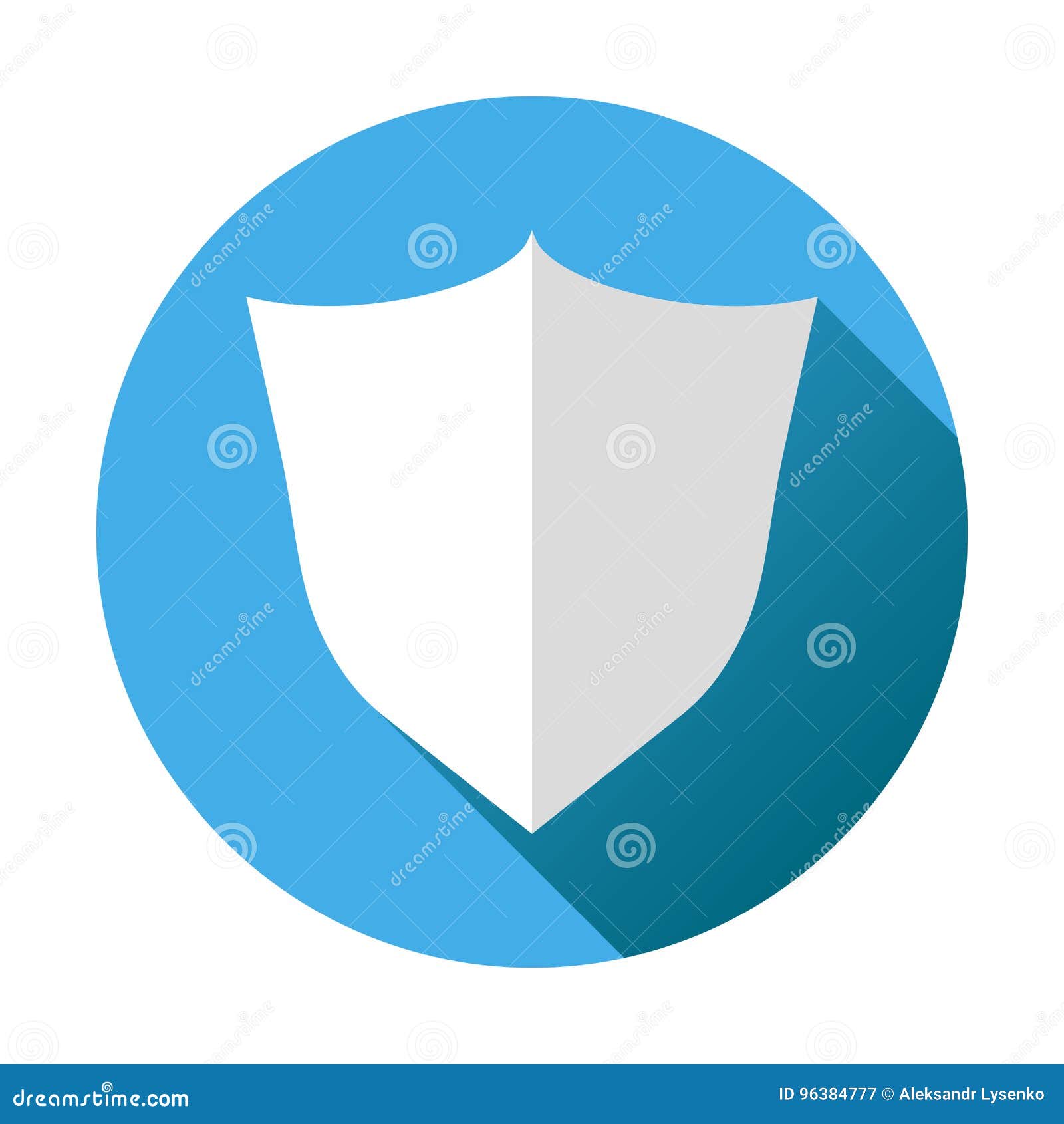 Shield Protection Icon. Vector Illustration in Flat Style with S Stock ...