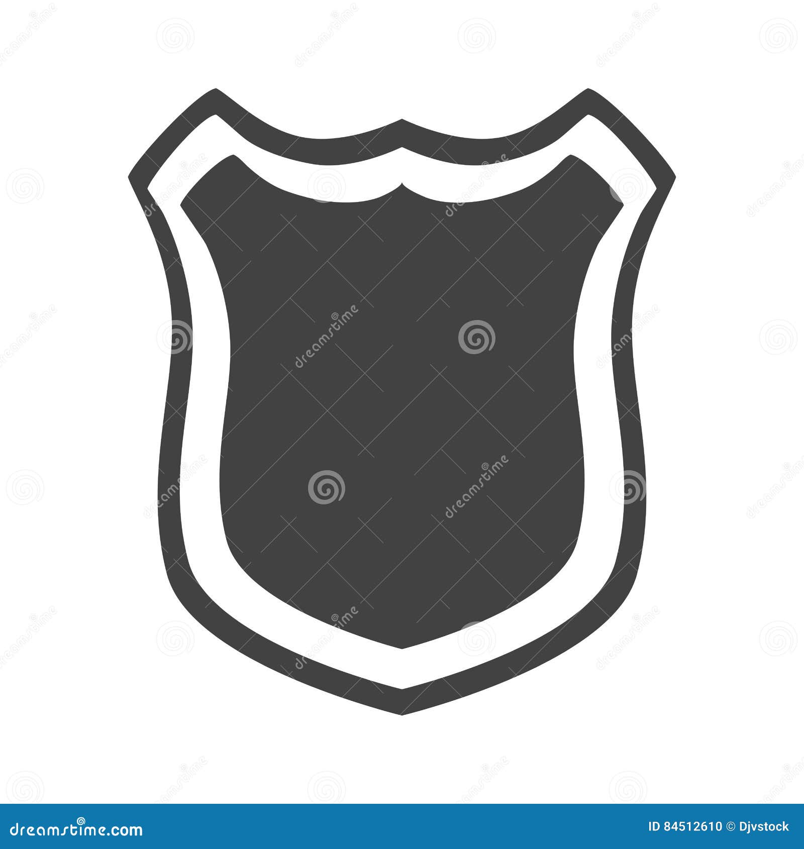 Shield Protection Insignia Security Stock Illustration - Illustration ...