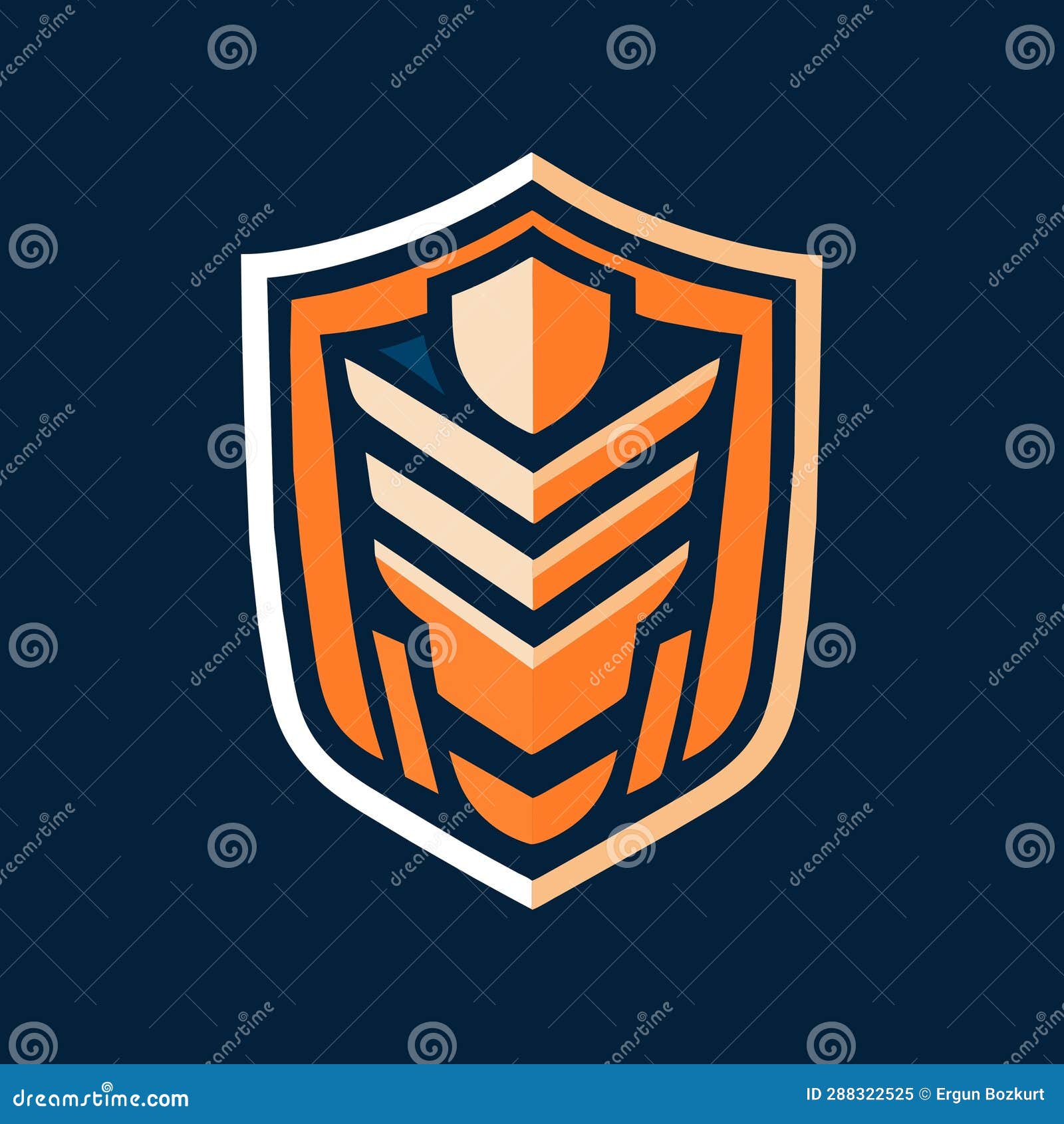 Shield protection shield stock vector. Illustration of circle - 288322525
