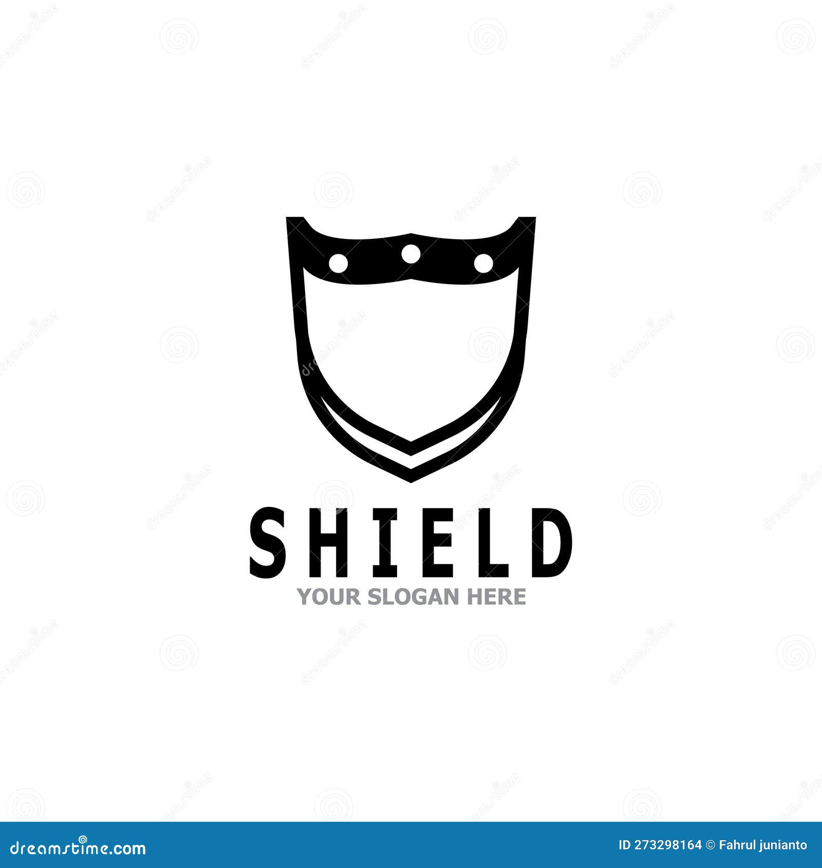 Shield Protection Logo Vector Illustration Stock Vector - Illustration ...