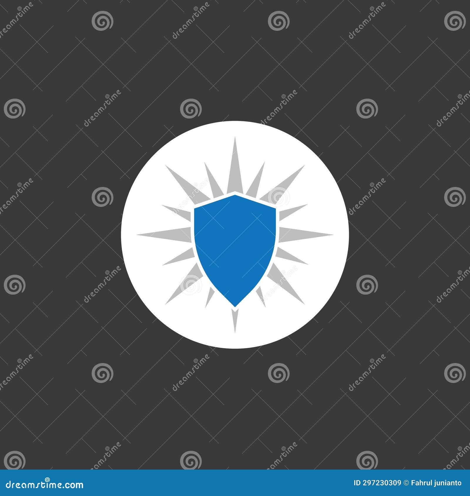 Shield Protection Logo Vector Illustration Stock Vector - Illustration ...