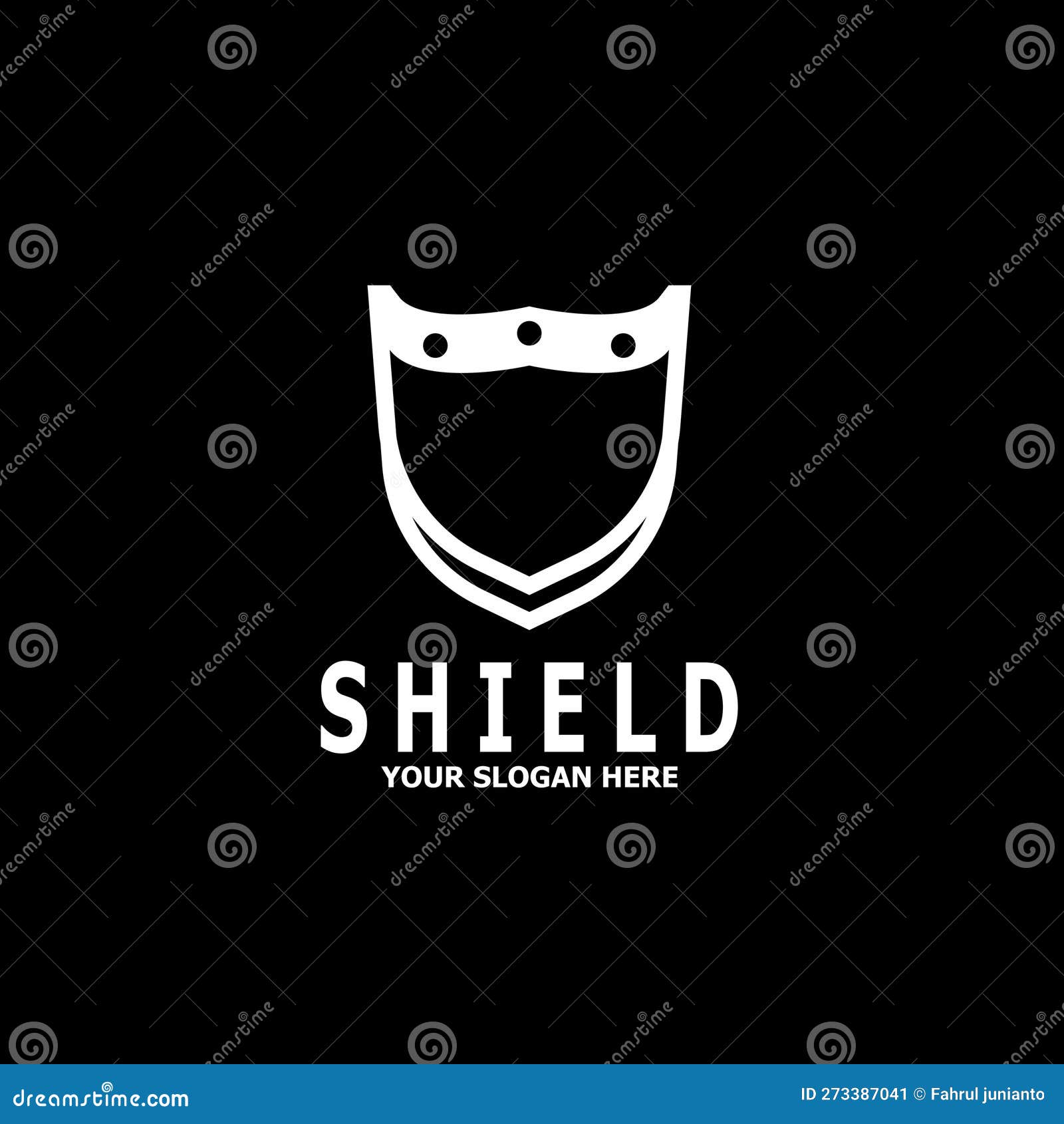 Shield Protection Logo Vector Illustration Stock Vector - Illustration ...