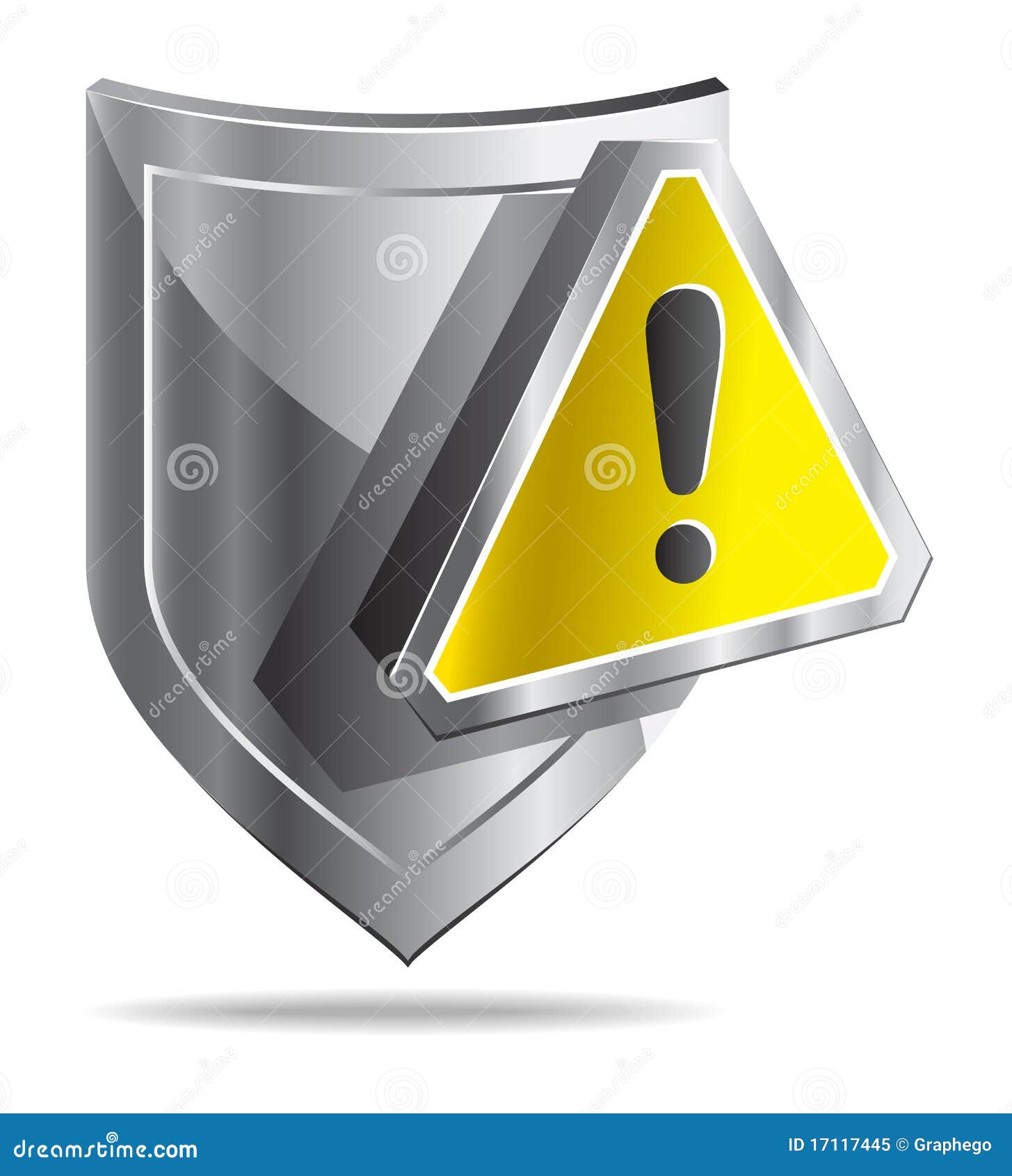 Shield (Protection - Warning Sign) Stock Illustration - Illustration of ...