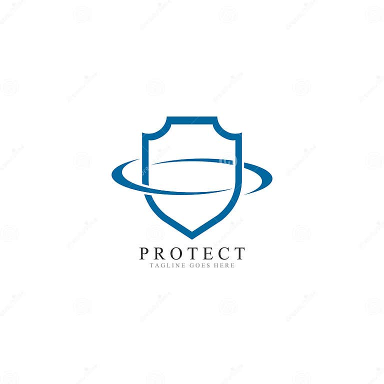 Shield Protector Logo Icon Illustration Stock Vector - Illustration of ...