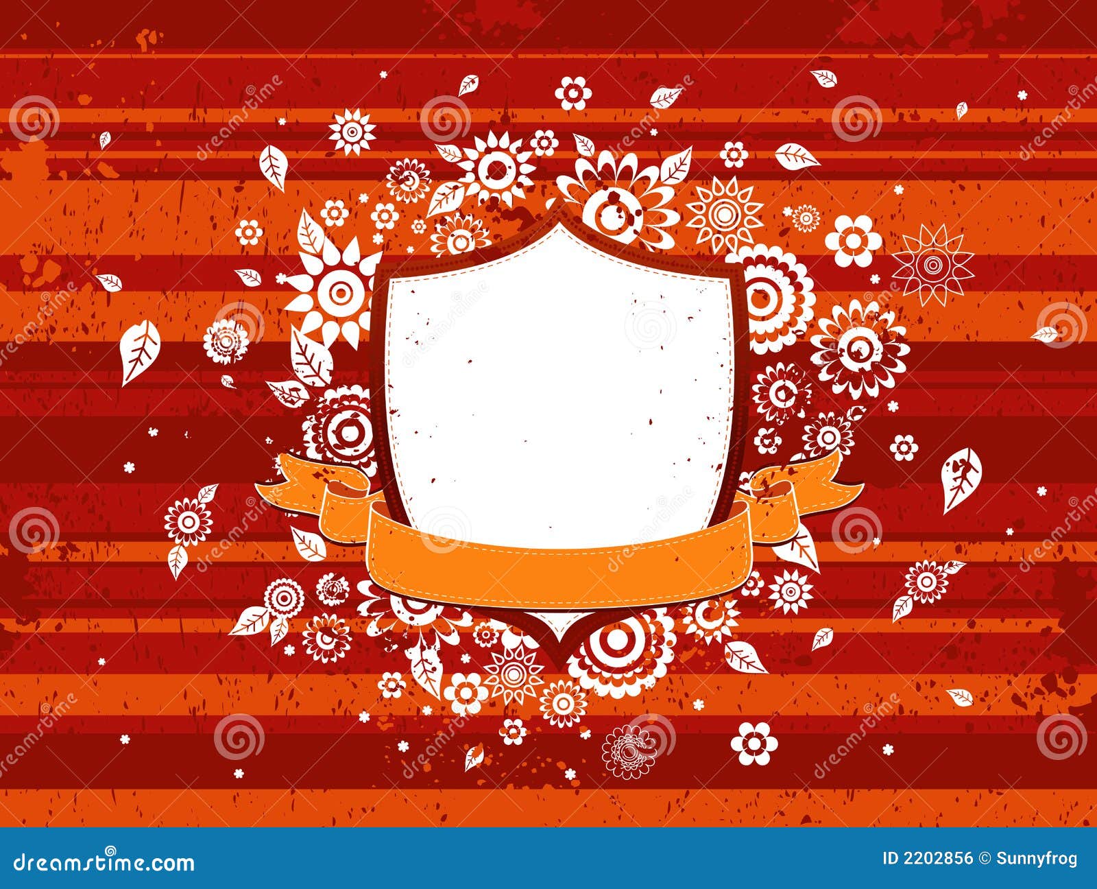 Shield and ribbon, vector stock vector. Illustration of abstract - 2202856