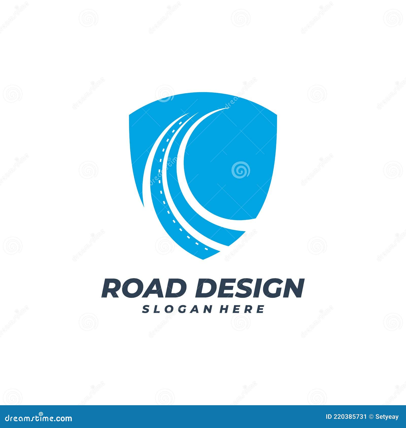 Shield Road Logo Vector Template, Creative Road Logo Design Concepts ...