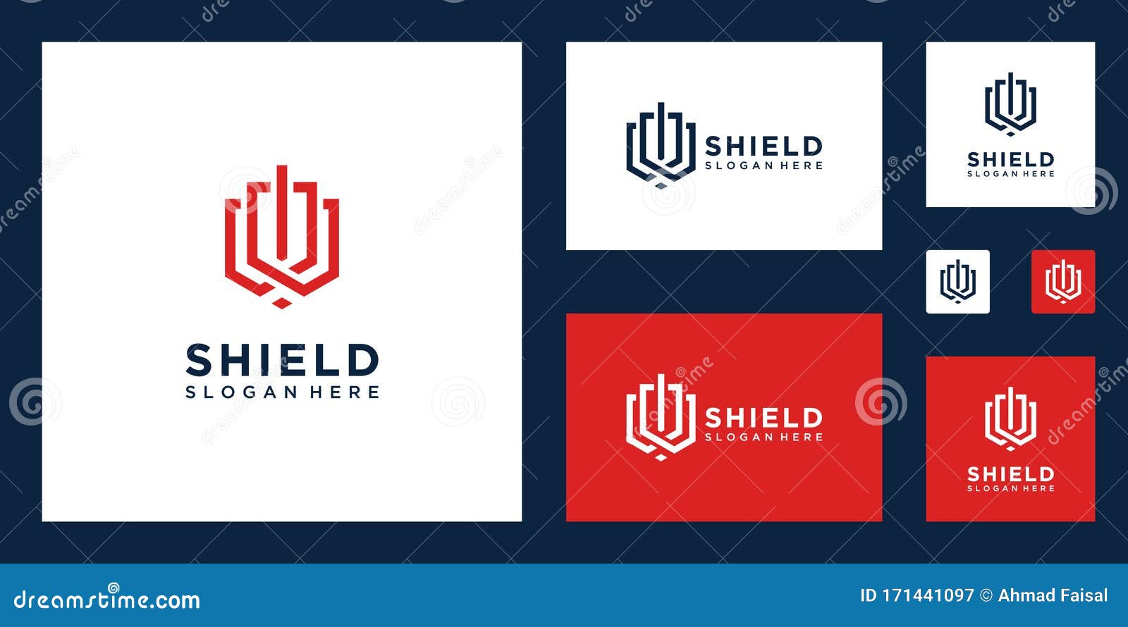 Shield Secure Safe Logo Design Inspiration Stock Vector - Illustration ...