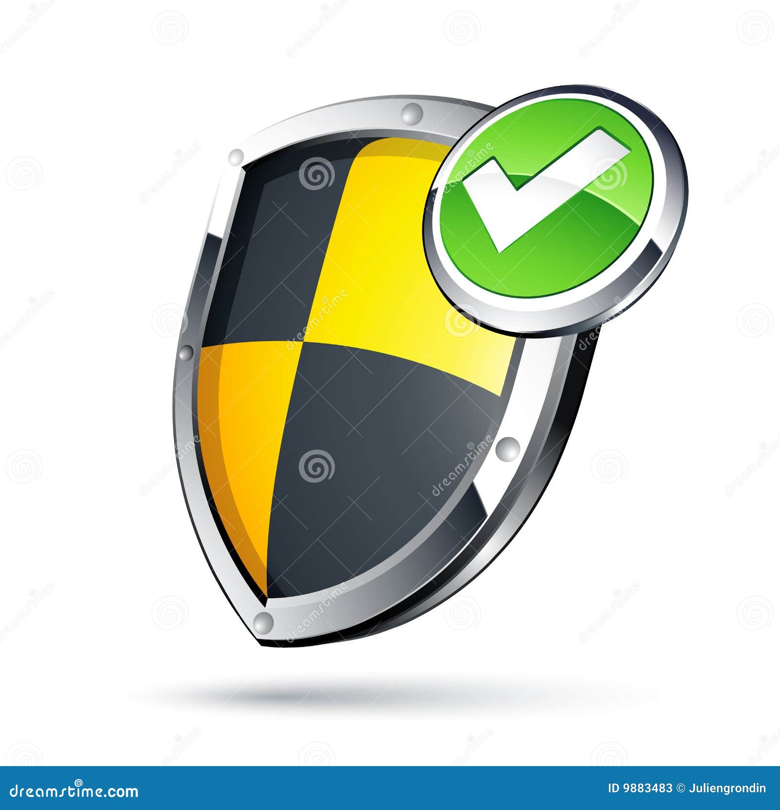 Shield security concept stock vector. Illustration of safety - 9883483