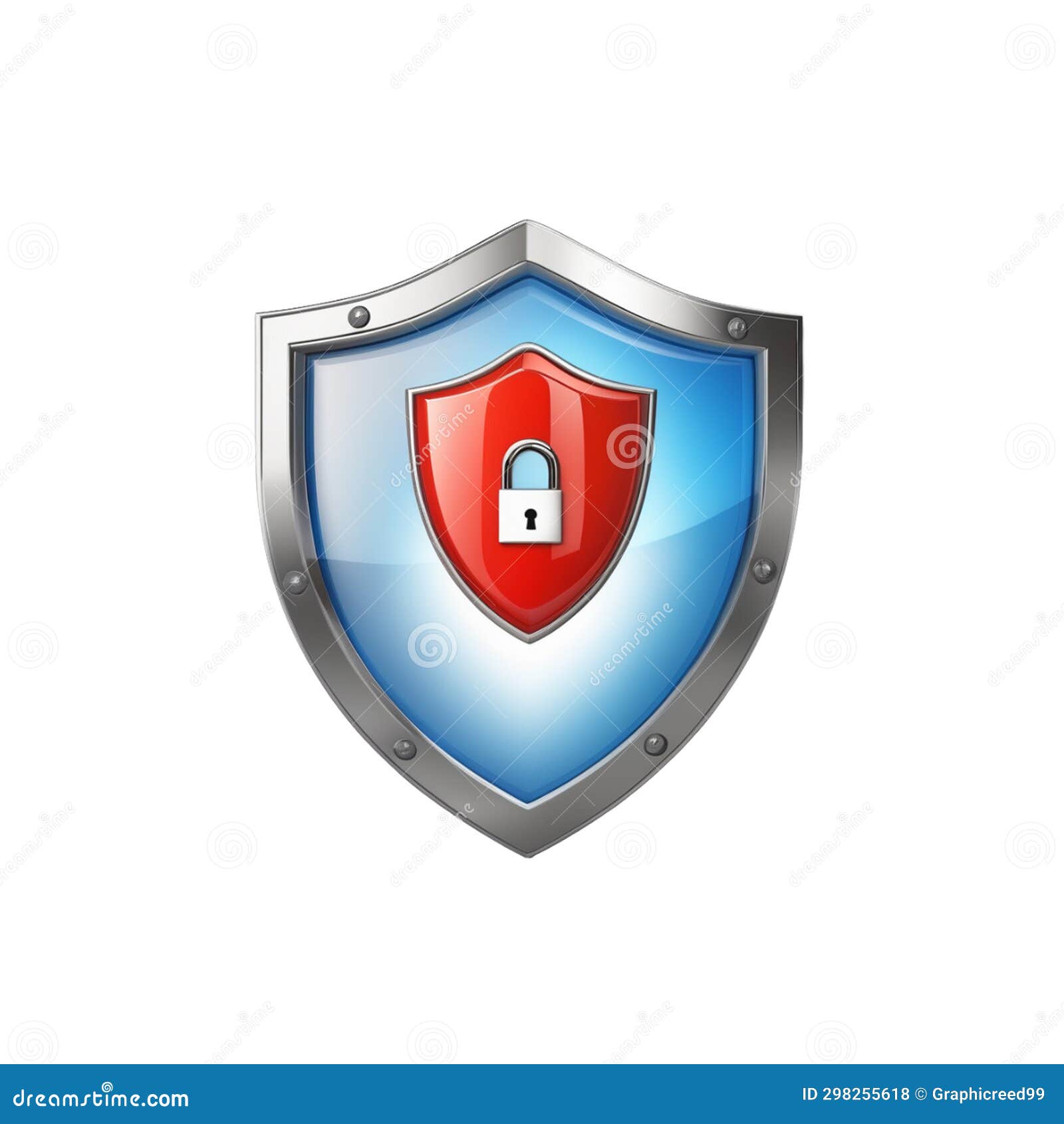 Shield Security Icon on White Background. Security Concept. Ai ...