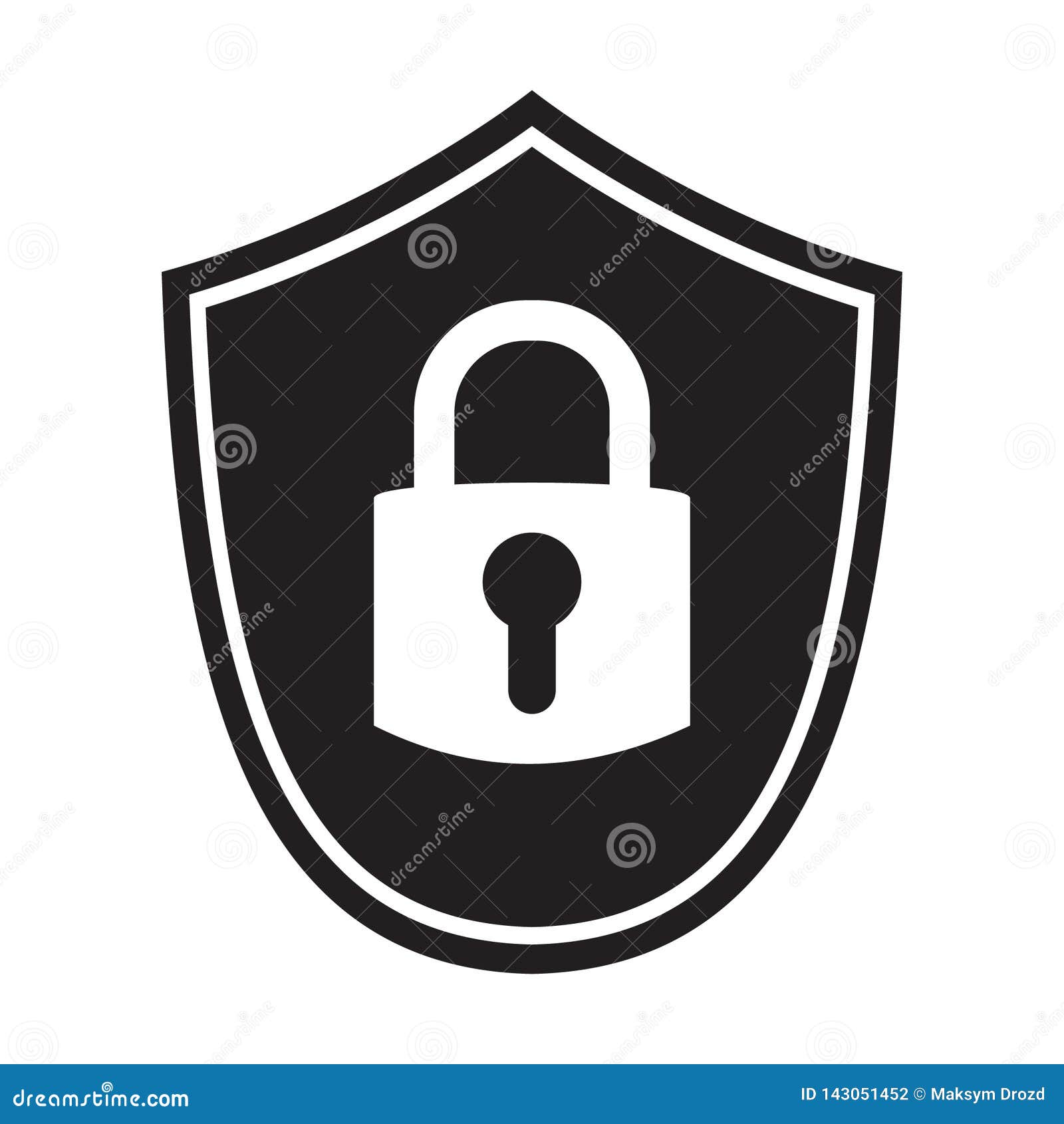 Shield Security with Lock Symbol. Protection, Safety, Password Security ...