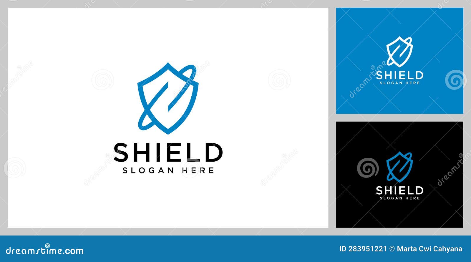Shield Security Logo Design Stock Vector - Illustration of branding ...