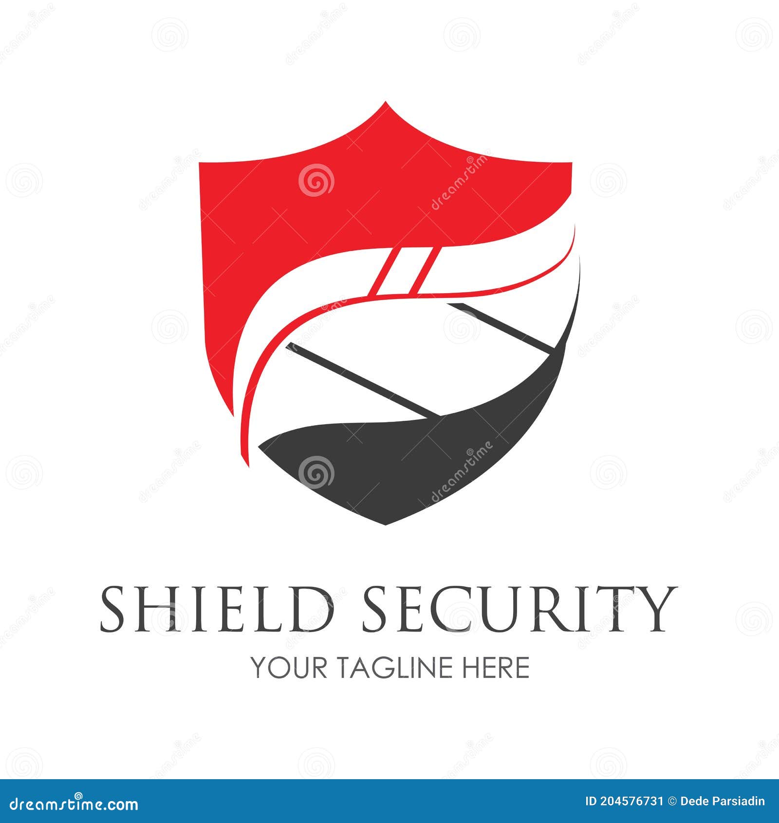 Shield Security Logo Design Vector Illustration Template Stock Vector ...
