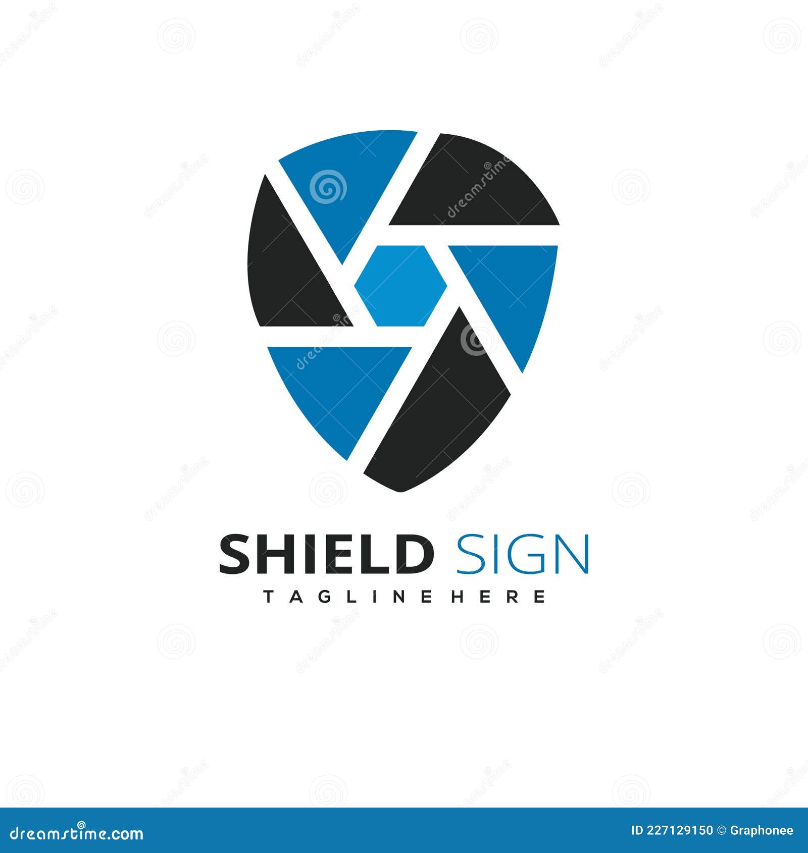 Shield Security Logo Design Stock Vector - Illustration of defense ...