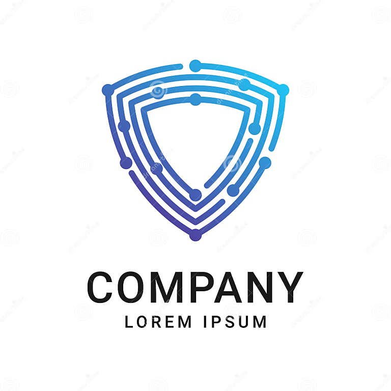 Shield Security Logo Design Vector. Security Guard Symbol Icon Stock ...