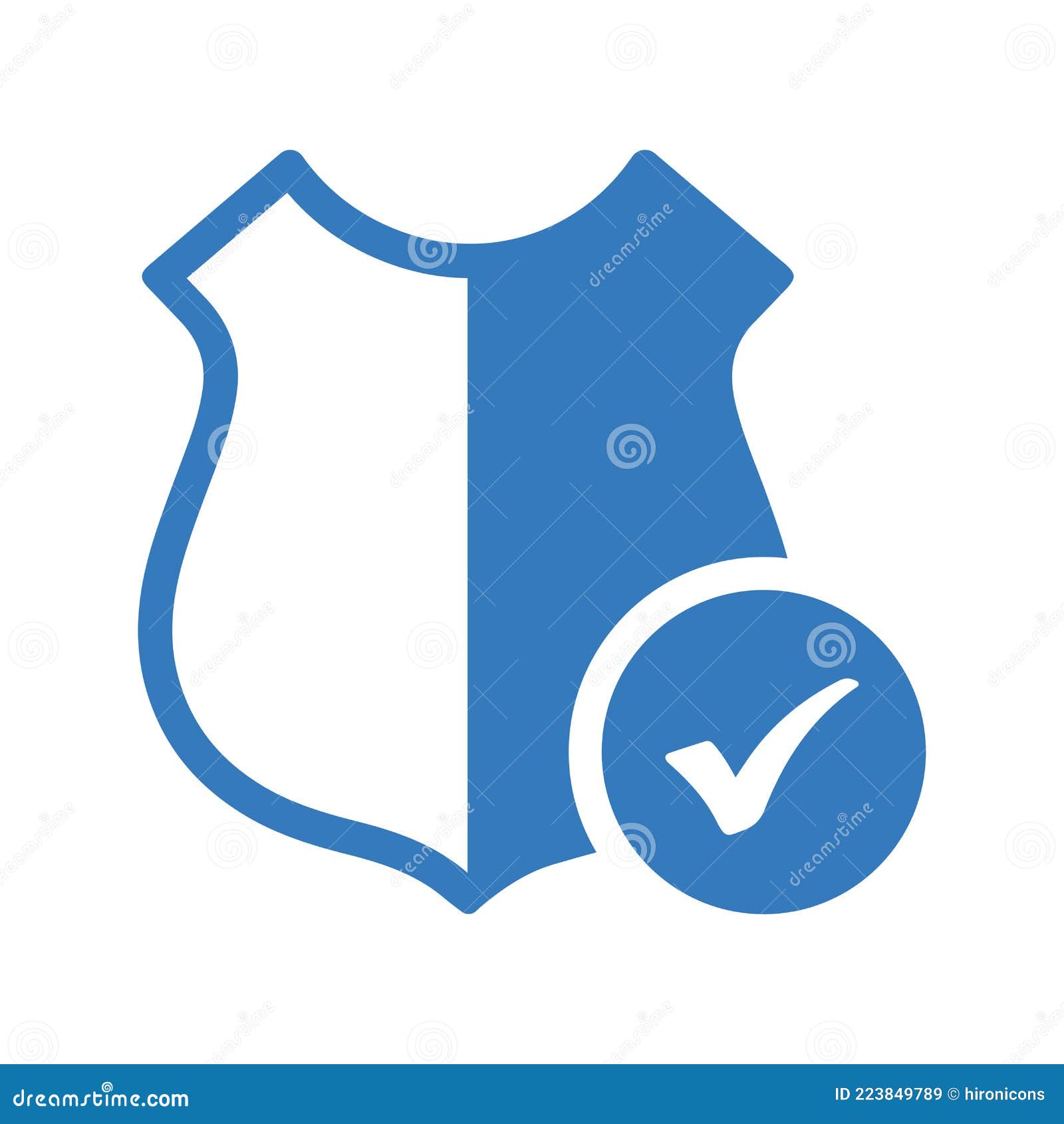 Shield, Security, Protect Icon. Blue Color Design Stock Vector ...