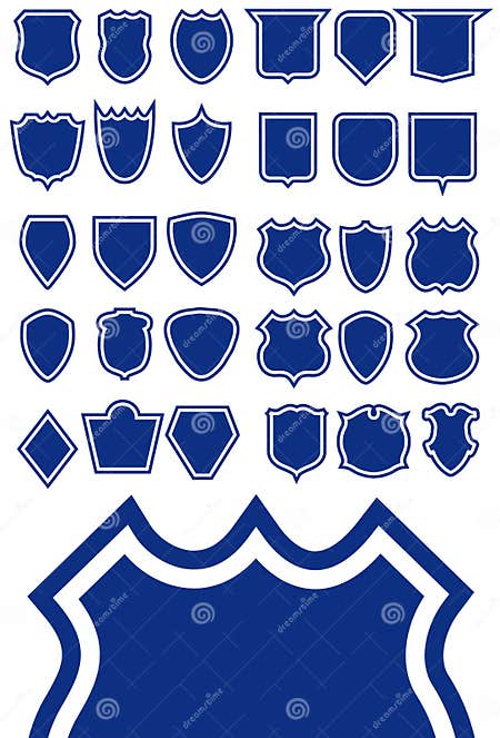 Shield Shape Template stock vector. Illustration of certificate - 8895356