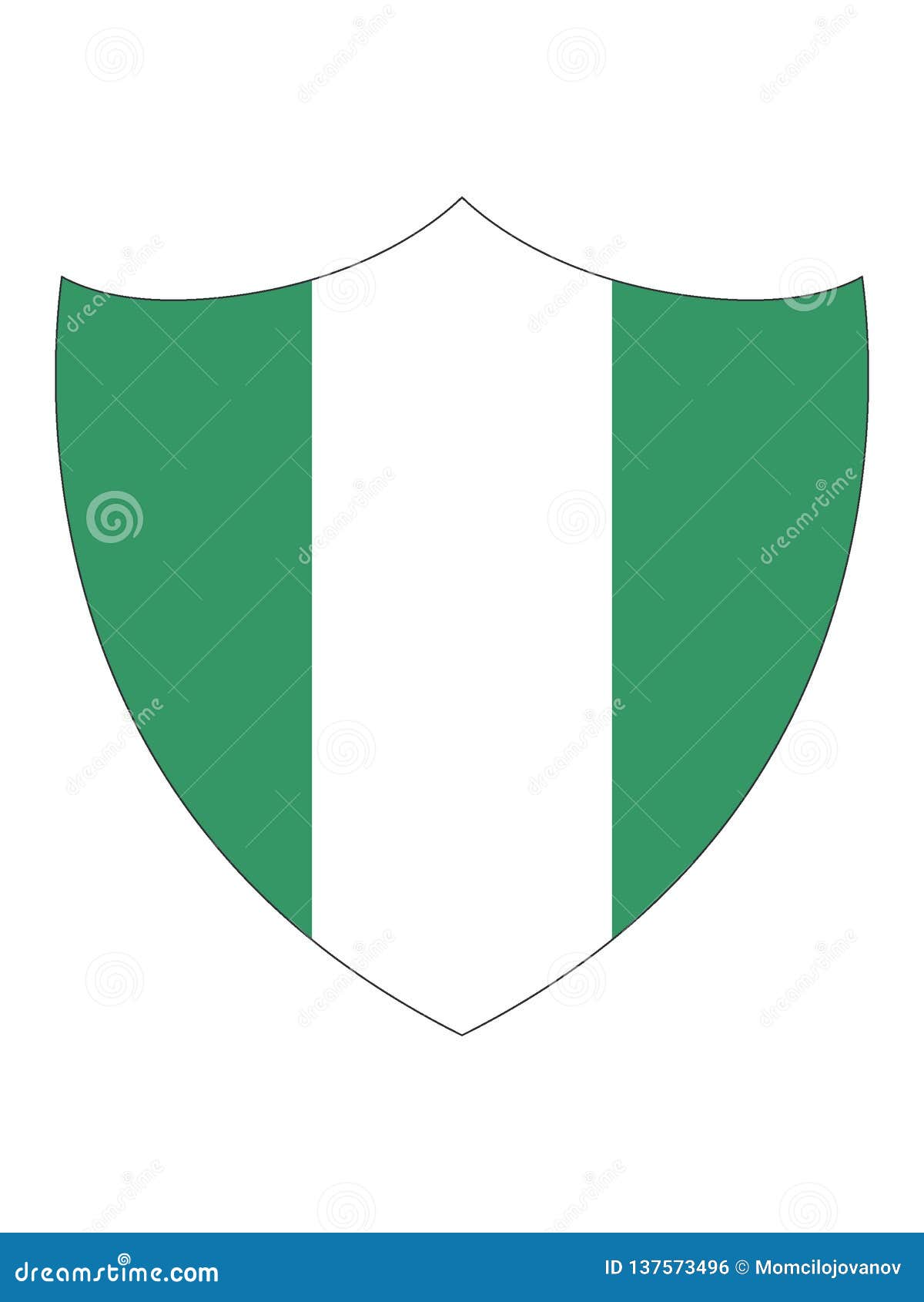 Shield Shaped Flag of Nigeria Stock Vector - Illustration of bulgaria ...