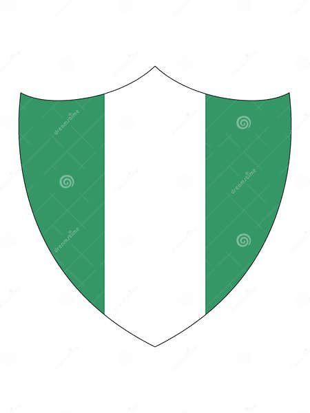 Shield Shaped Flag of Nigeria Stock Vector - Illustration of bulgaria ...