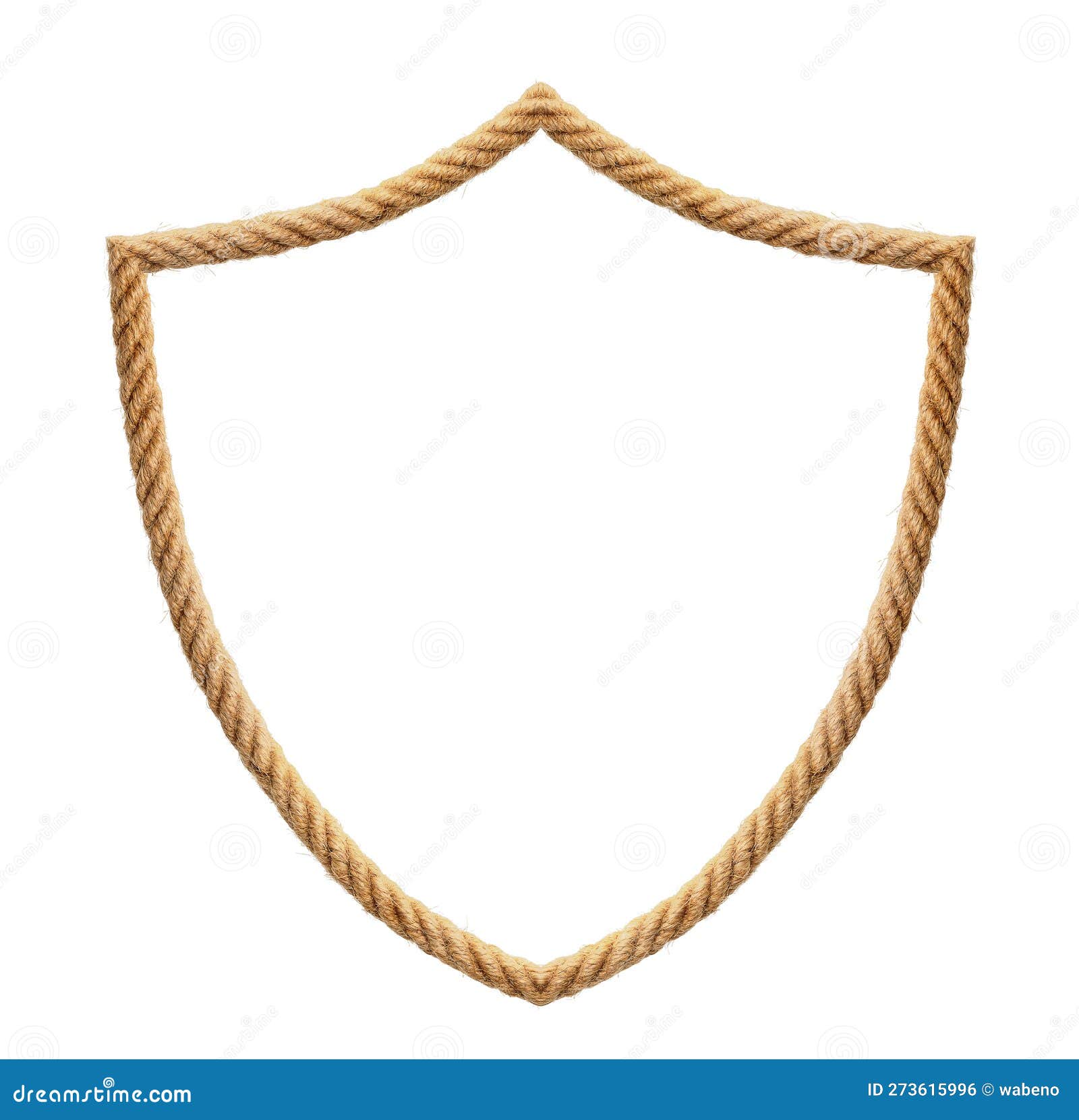 Shield shaped rope frame stock illustration. Illustration of twine ...