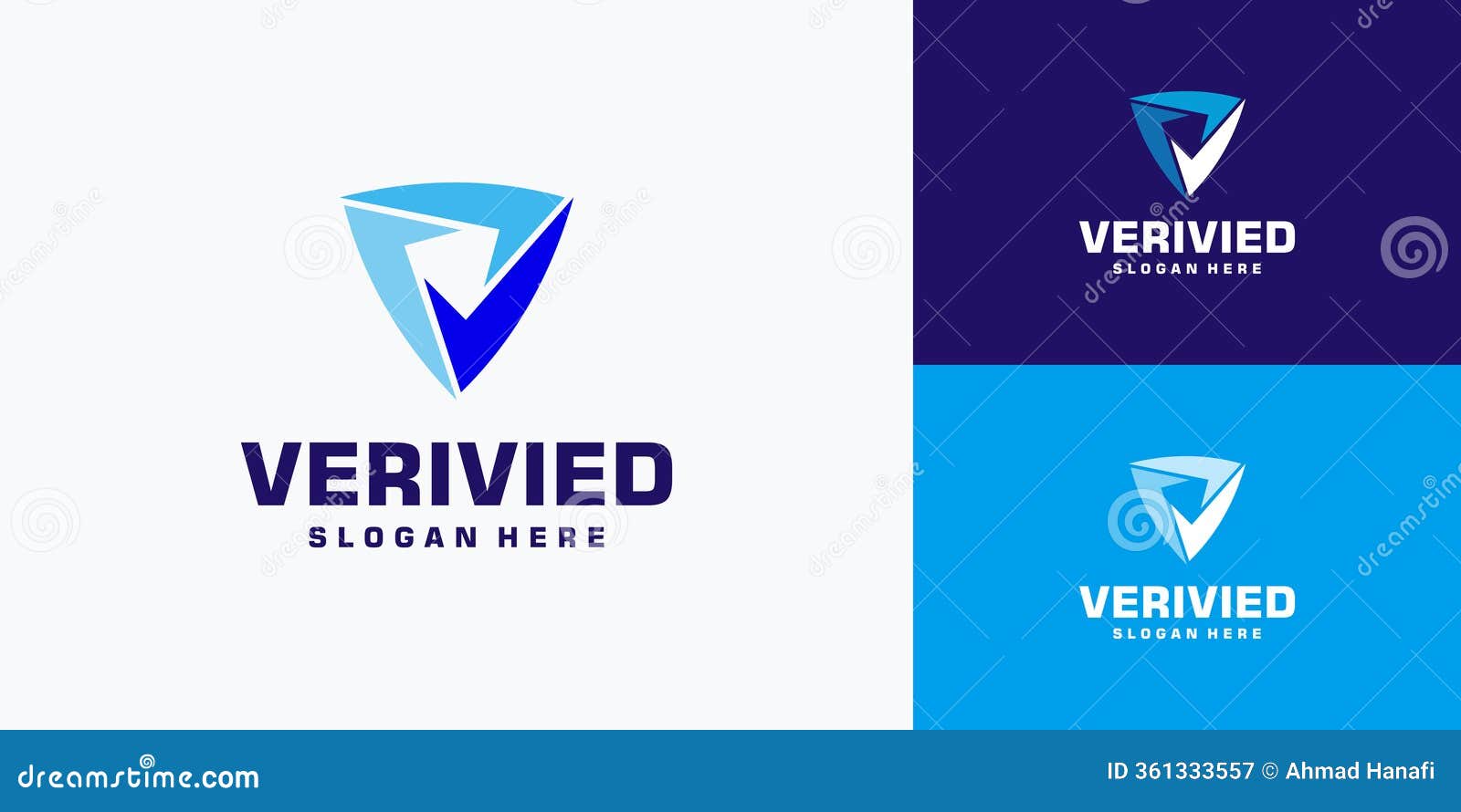 Shield Shaped Rotating Check Mark Vector Logo Design Stock Illustration ...