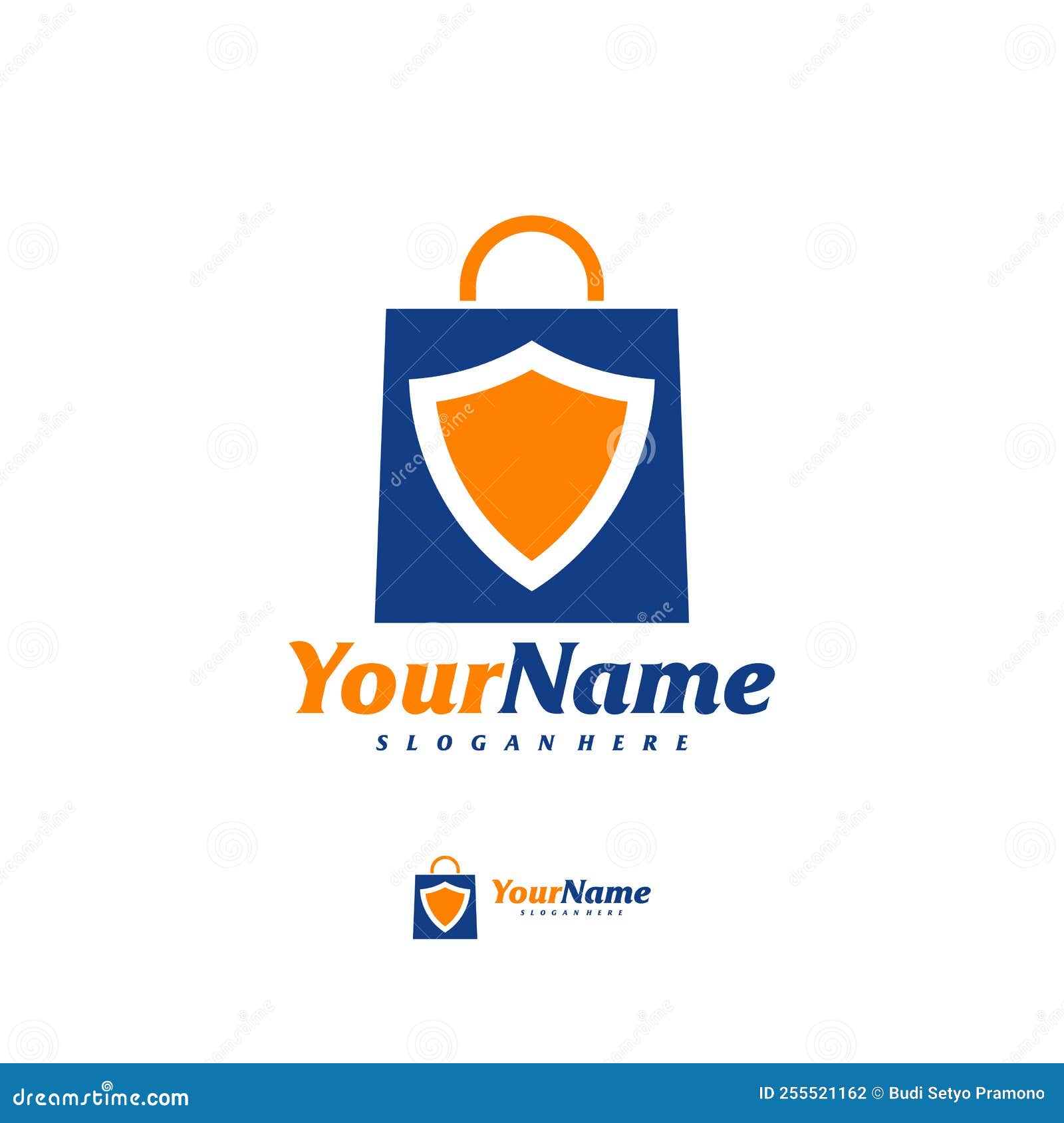 Shield Shop Logo Design Template. Shop Shield Logo Concept Vector Stock ...