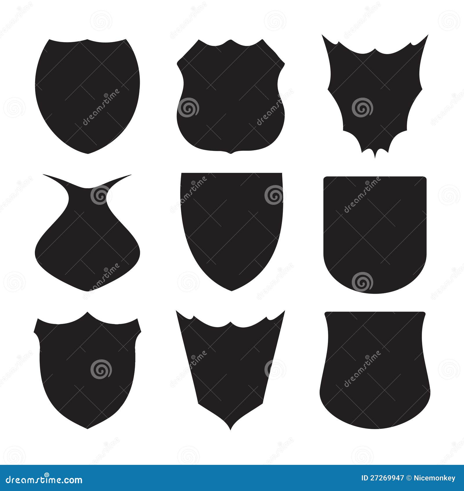 Shield Silhouette Stock Image | CartoonDealer.com #27269947