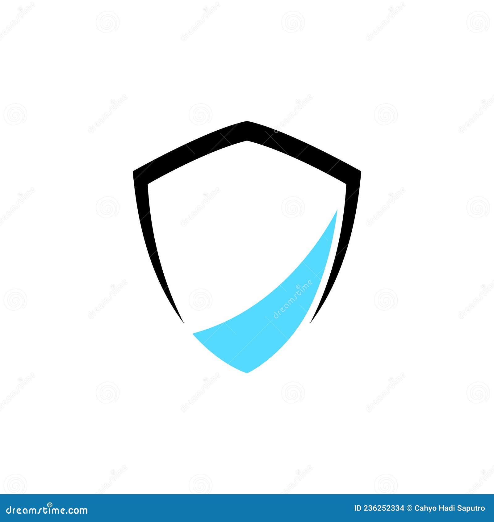 Shield Simple Logo Template Ready for Use Stock Vector - Illustration ...