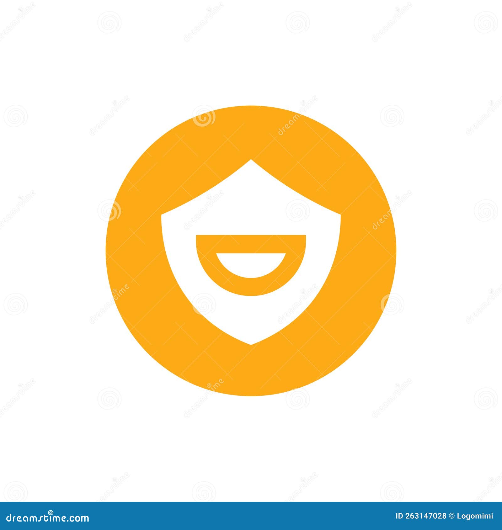 Shield Smile Logo Design Vector, Happy Security Logo Icon Template ...
