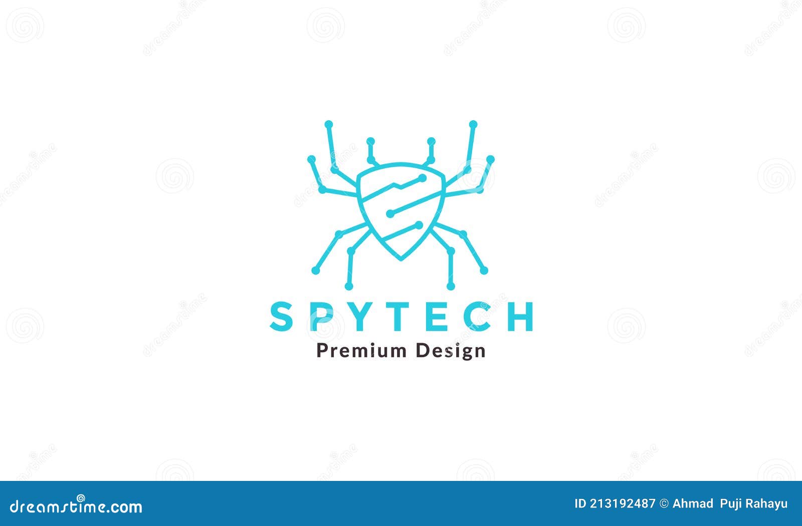 Shield with Spider Technology Connect Logo Vector Symbol Icon ...