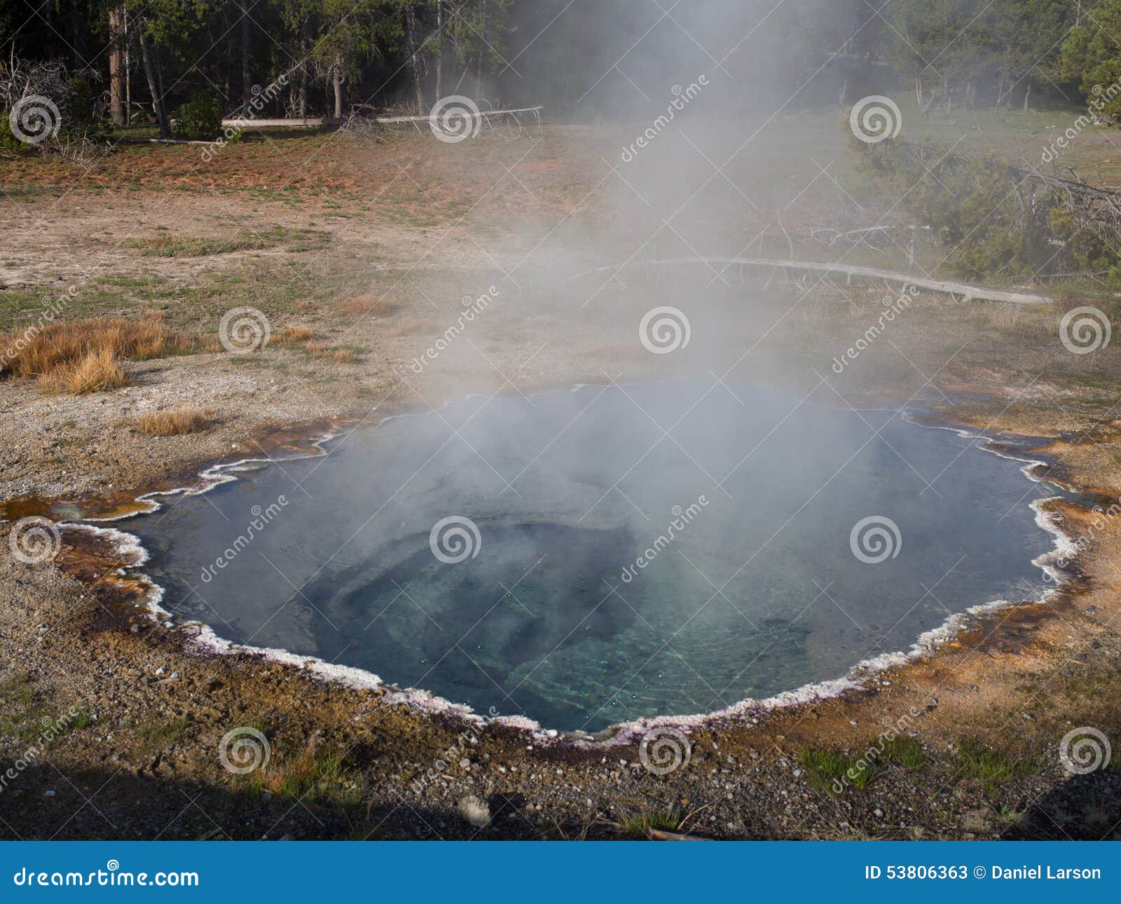 Shield Spring stock image. Image of national, yellowstone - 53806363