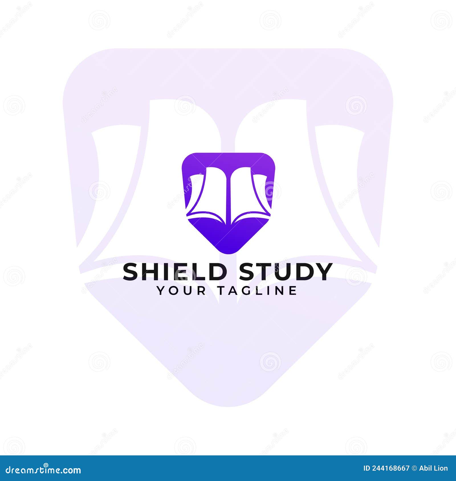 284. Shield Study Logo Vector Illustration Stock Vector - Illustration of abstract, award: 244168667