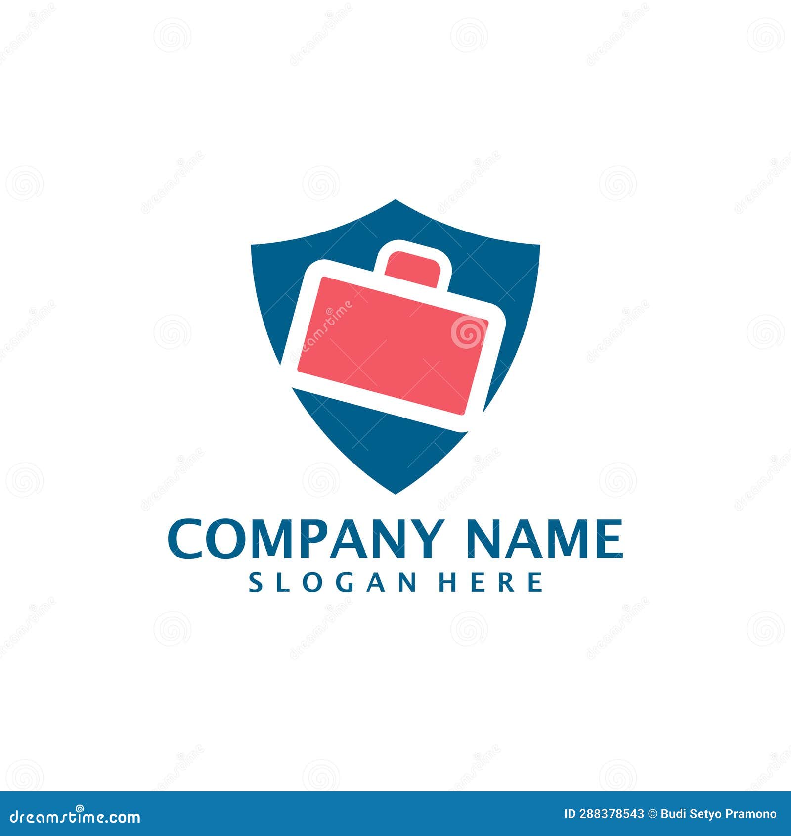 Shield Suitcase Logo Design Vector. Suitcase Logo Design Template ...