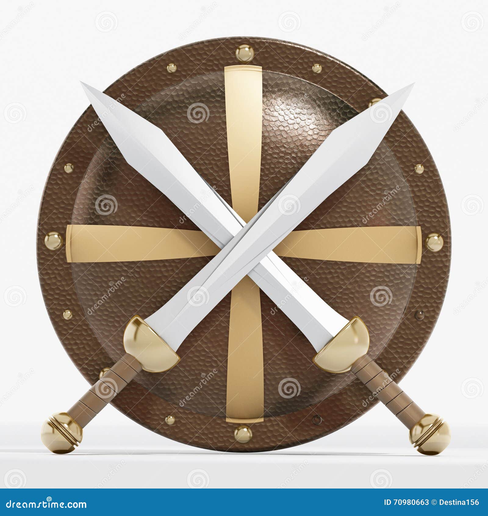 Shield and sword stock illustration. Illustration of sign - 70980663