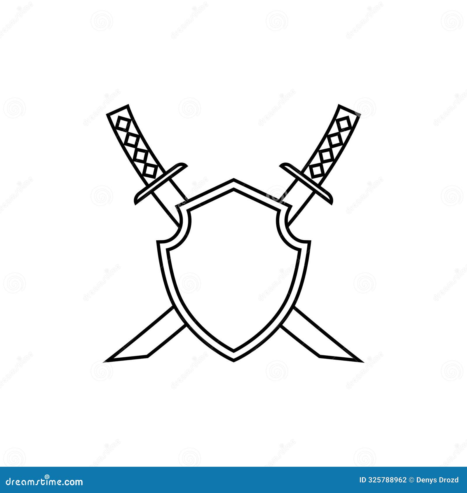 Shield and Sword Icon Vector. Shield Illustration Sign. Sword Symbol or ...