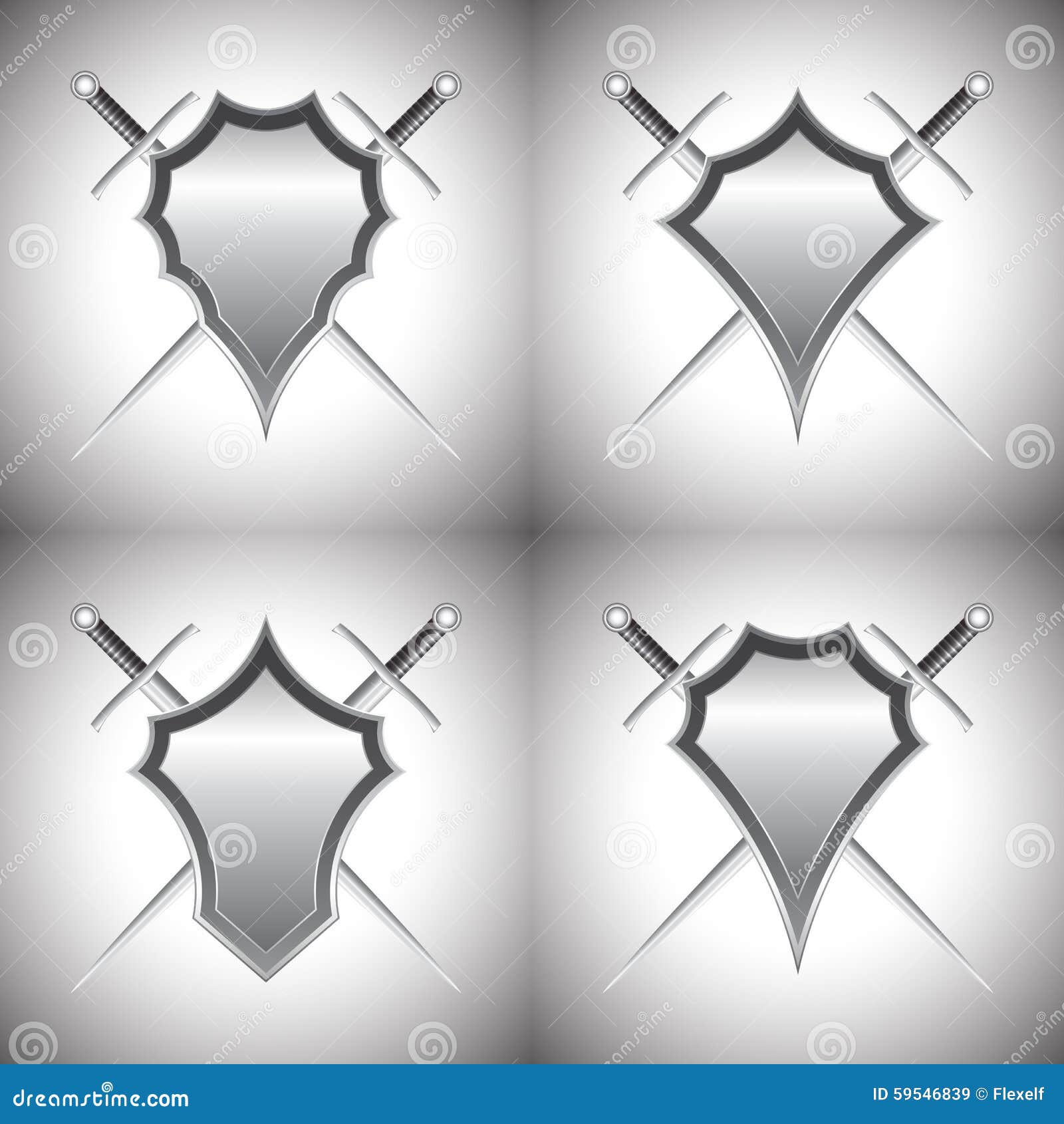 Shield and sword icons stock vector. Illustration of abstract - 59546839