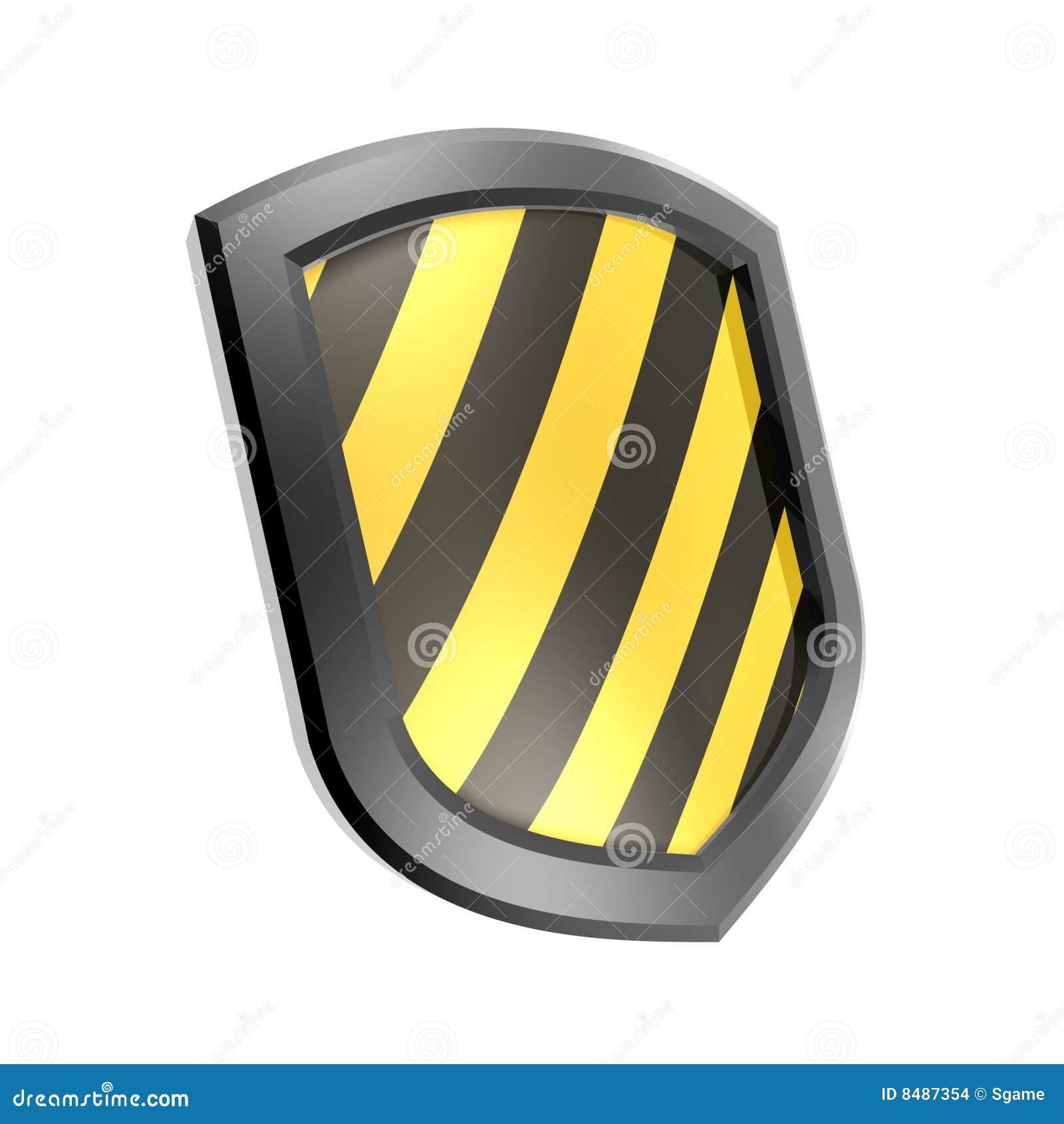 Shield symbol stock illustration. Illustration of caution - 8487354