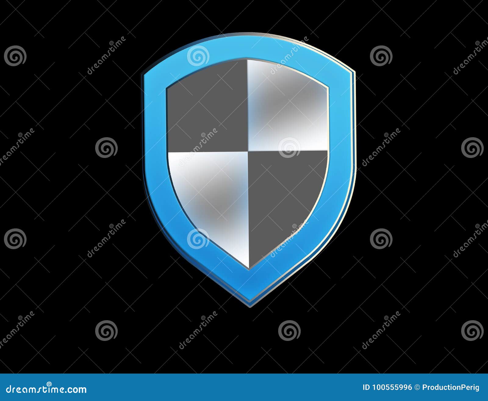 Shield Symbol Displayed on a Futuristic Interface - Security and Stock ...