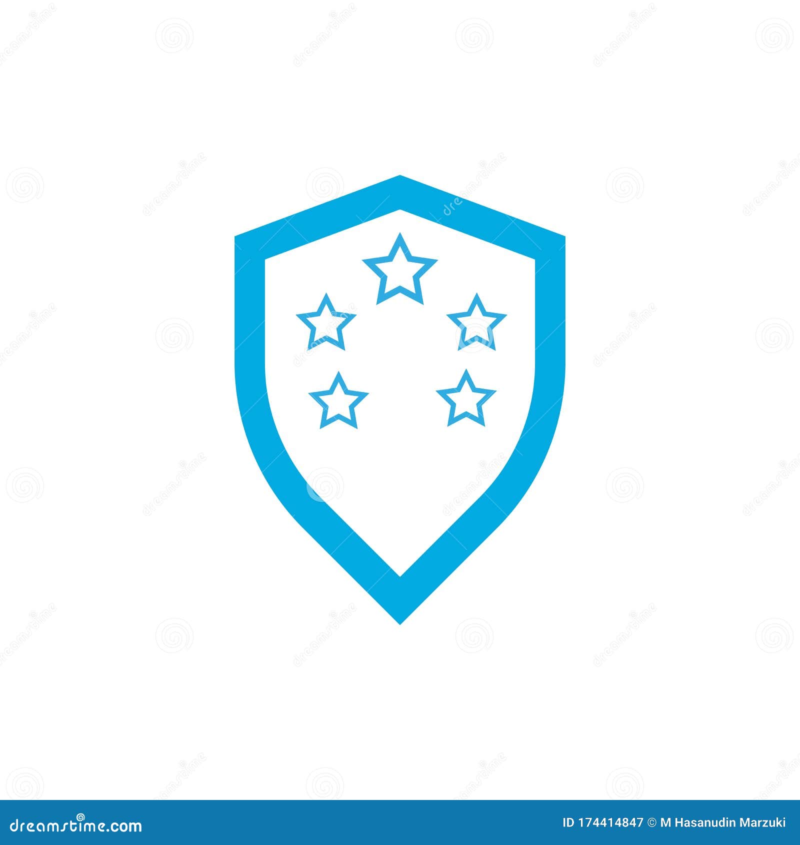 Shield symbol logo stock vector. Illustration of shield - 174414847