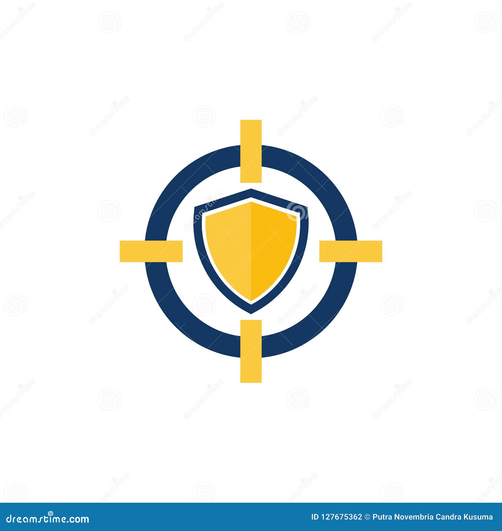 Shield Target Logo Icon Design Stock Vector - Illustration of icon ...