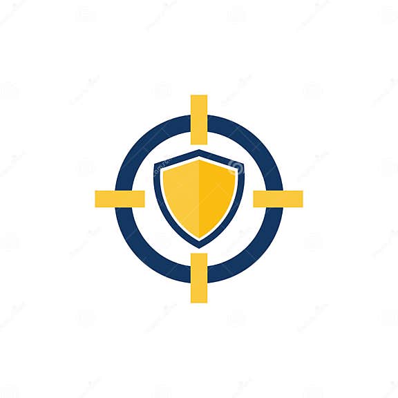 Shield Target Logo Icon Design Stock Vector - Illustration of icon ...