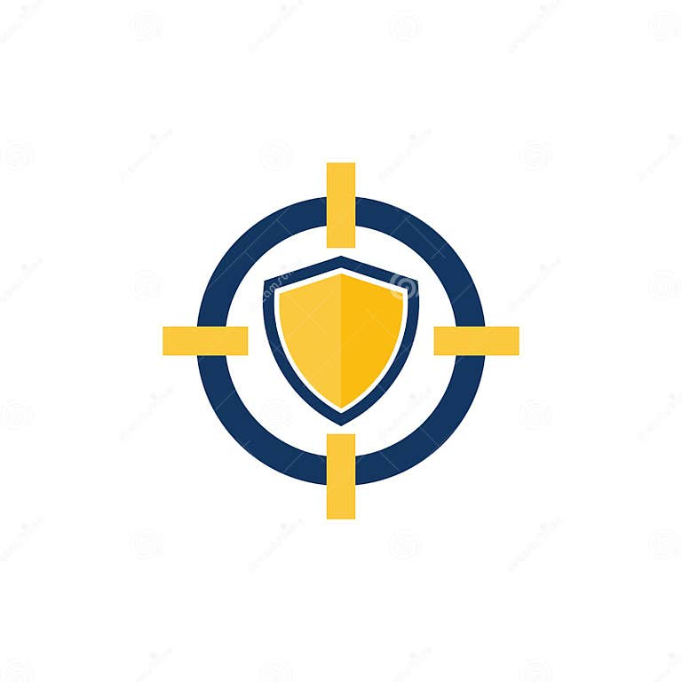 Shield Target Logo Icon Design Stock Vector - Illustration of icon ...