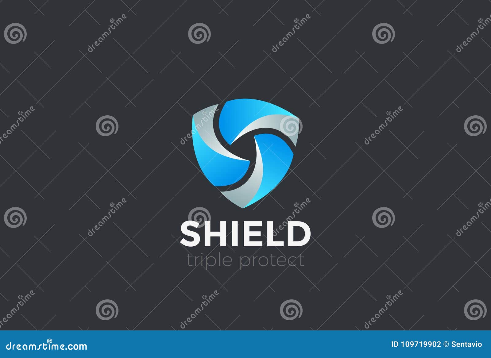 Shield Teamwork Protect Defense Logo Design Vector Stock Vector ...