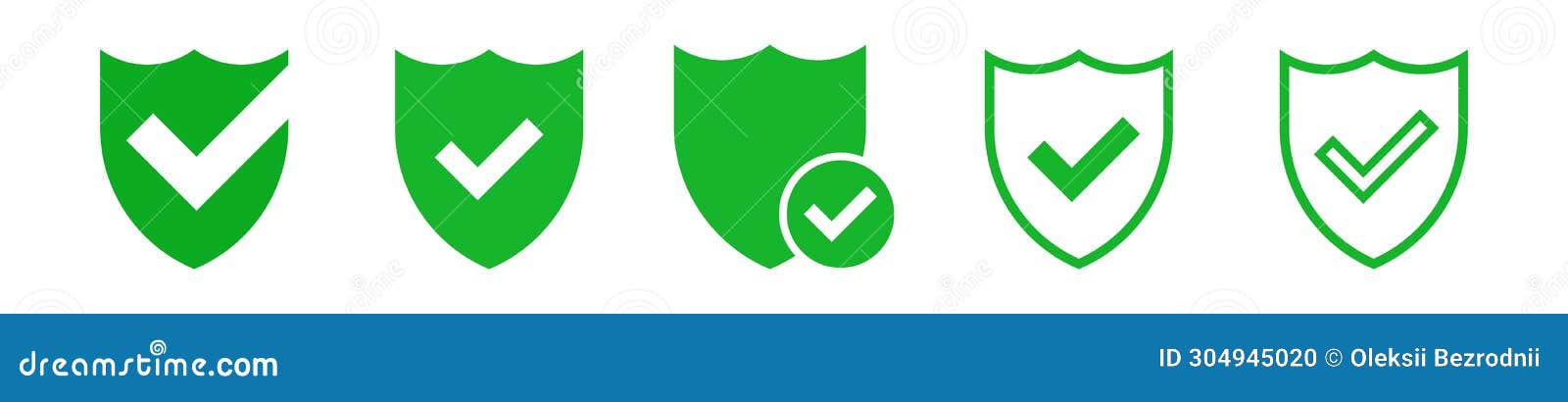 Shield Tick Secure Icon . Protection Check Mark Stock Illustration ...
