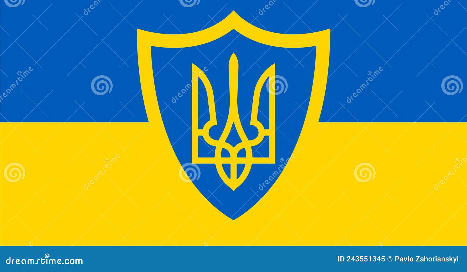 Shield with Ukraine Flag Icons Set. Vector Isollaed Safety Protect ...